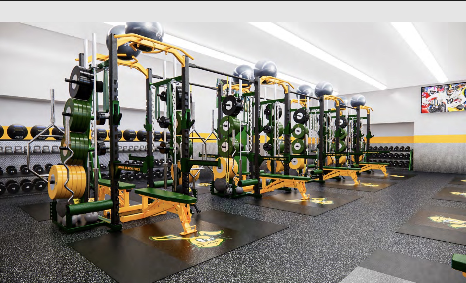 Long Beach Poly Weight Room Gets Renovation From Ekeler Foundation ...