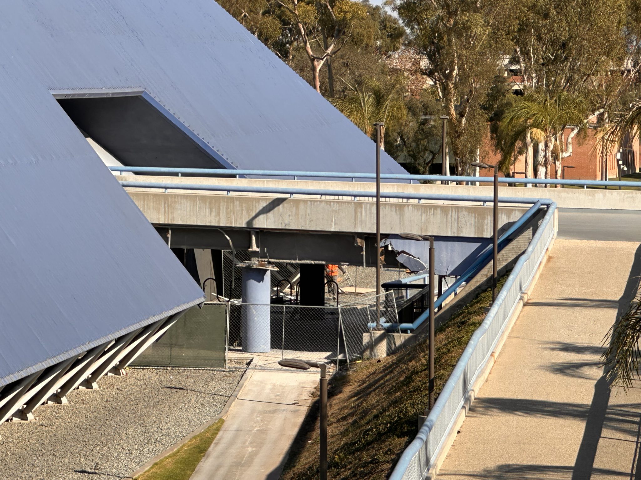 Ceiling Collapse at Walter Pyramid Loading Dock Closes Historic ...