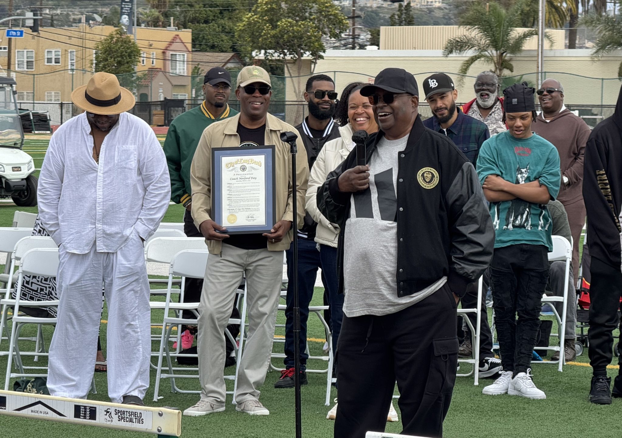 Long Beach Poly Dedicates Don Norford Track on Coach Don Norford Day in ...