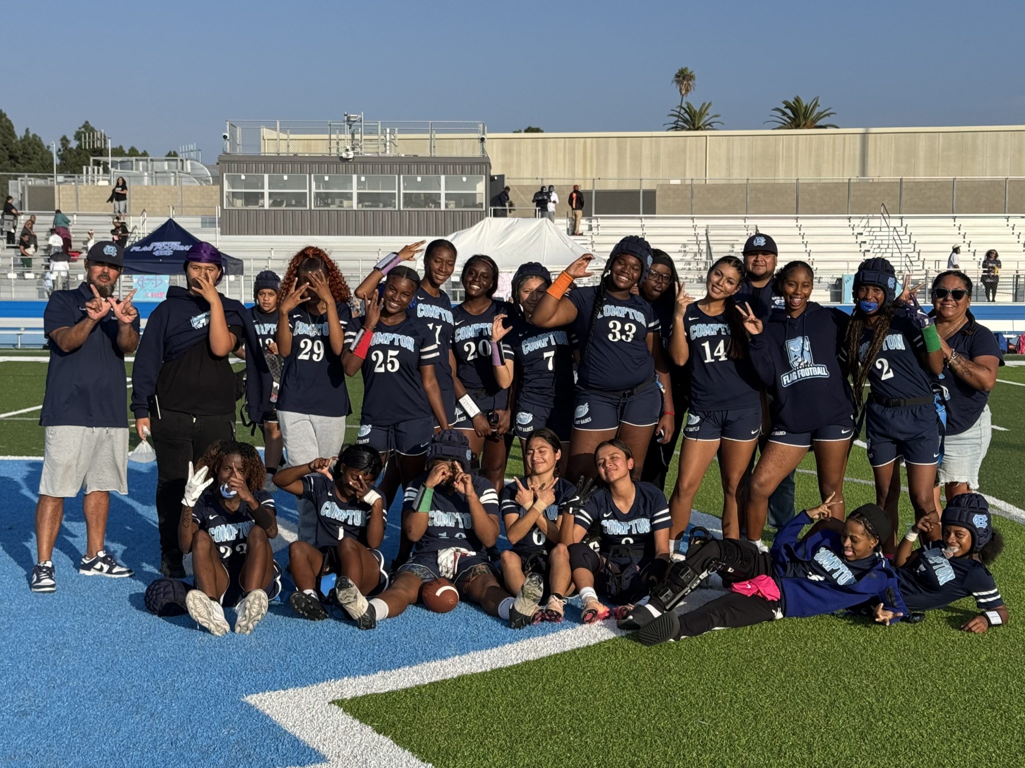 CIF Flag Football: Compton Rolls Past Claremont into Quarterfinals ...